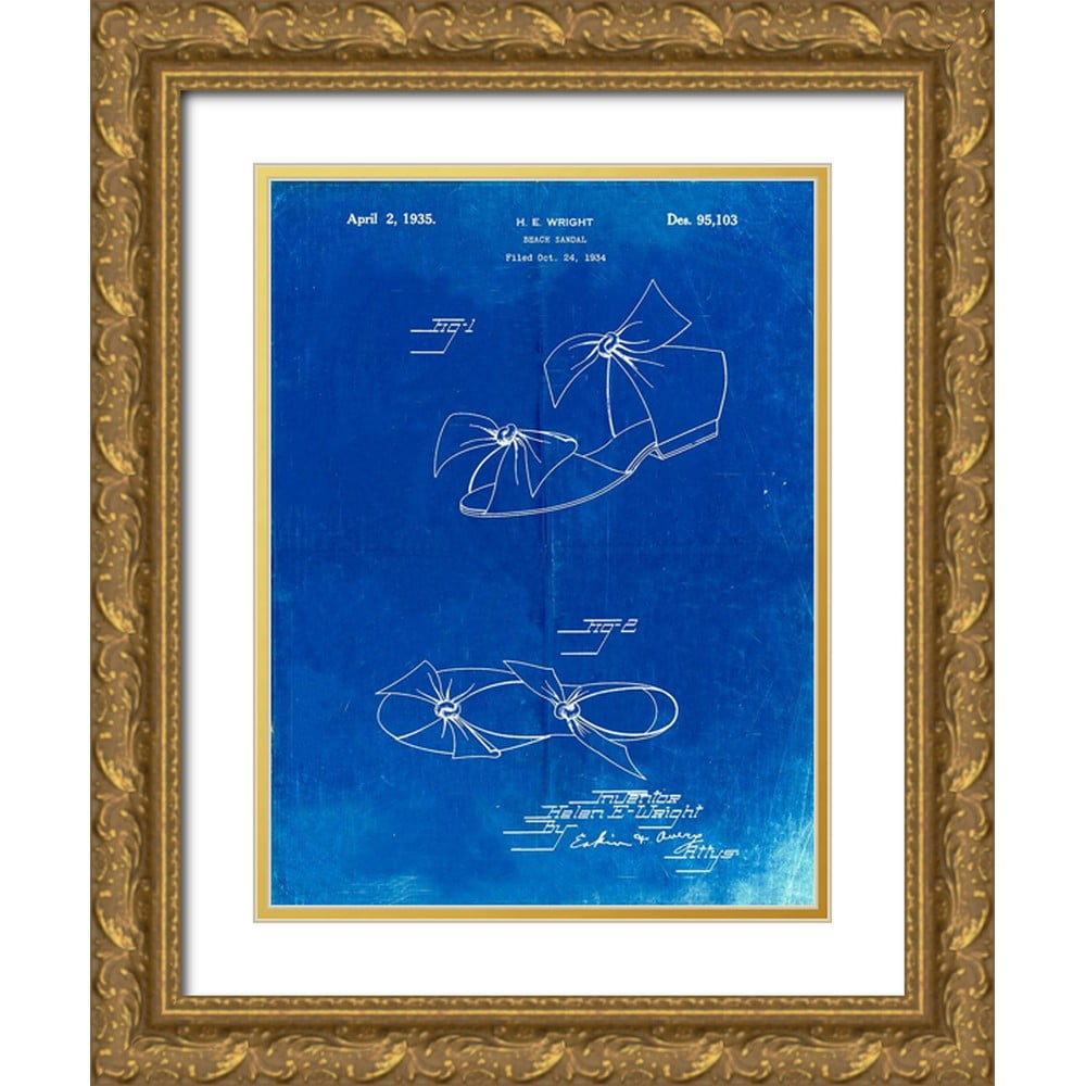 Borders, Cole 15x18 Gold Ornate Wood Framed with Double Matting Museum ...