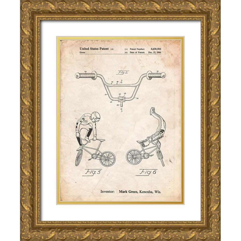 Borders, Cole 15x18 Gold Ornate Wood Framed with Double Matting Museum ...