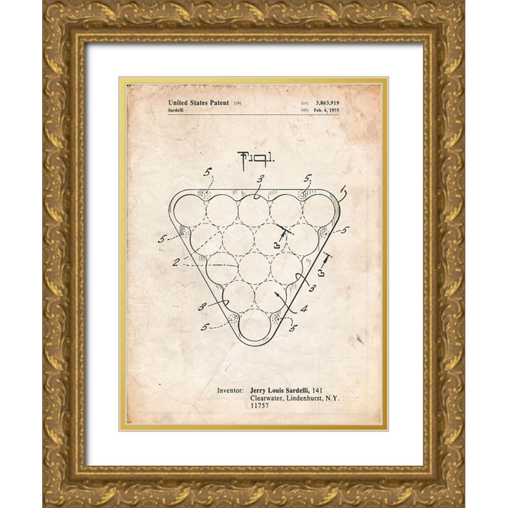Borders, Cole 15x18 Gold Ornate Wood Framed with Double Matting Museum ...