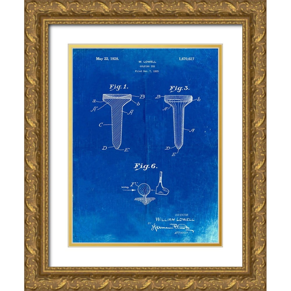 Borders, Cole 15x18 Gold Ornate Wood Framed with Double Matting Museum ...