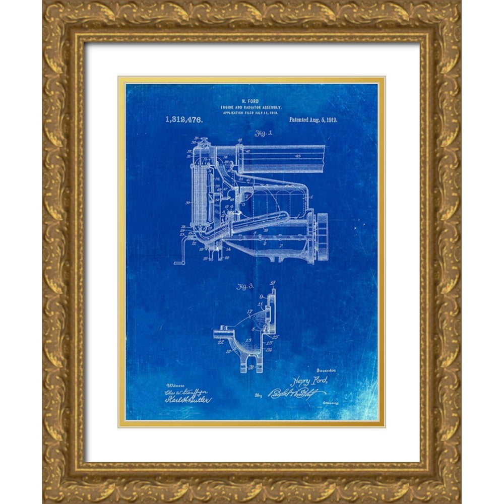 Borders, Cole 15x18 Gold Ornate Wood Framed with Double Matting Museum ...