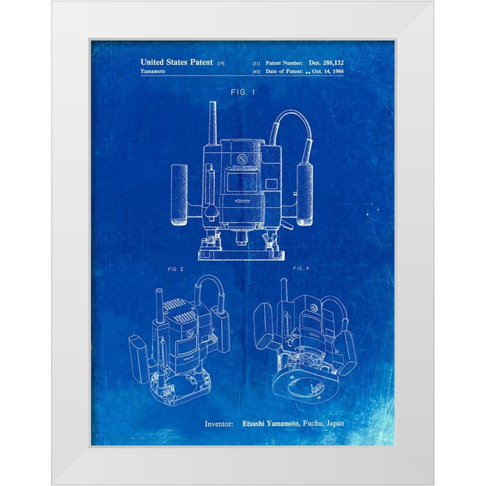 Borders, Cole 15x18 White Modern Wood Framed Museum Art Print Titled ...