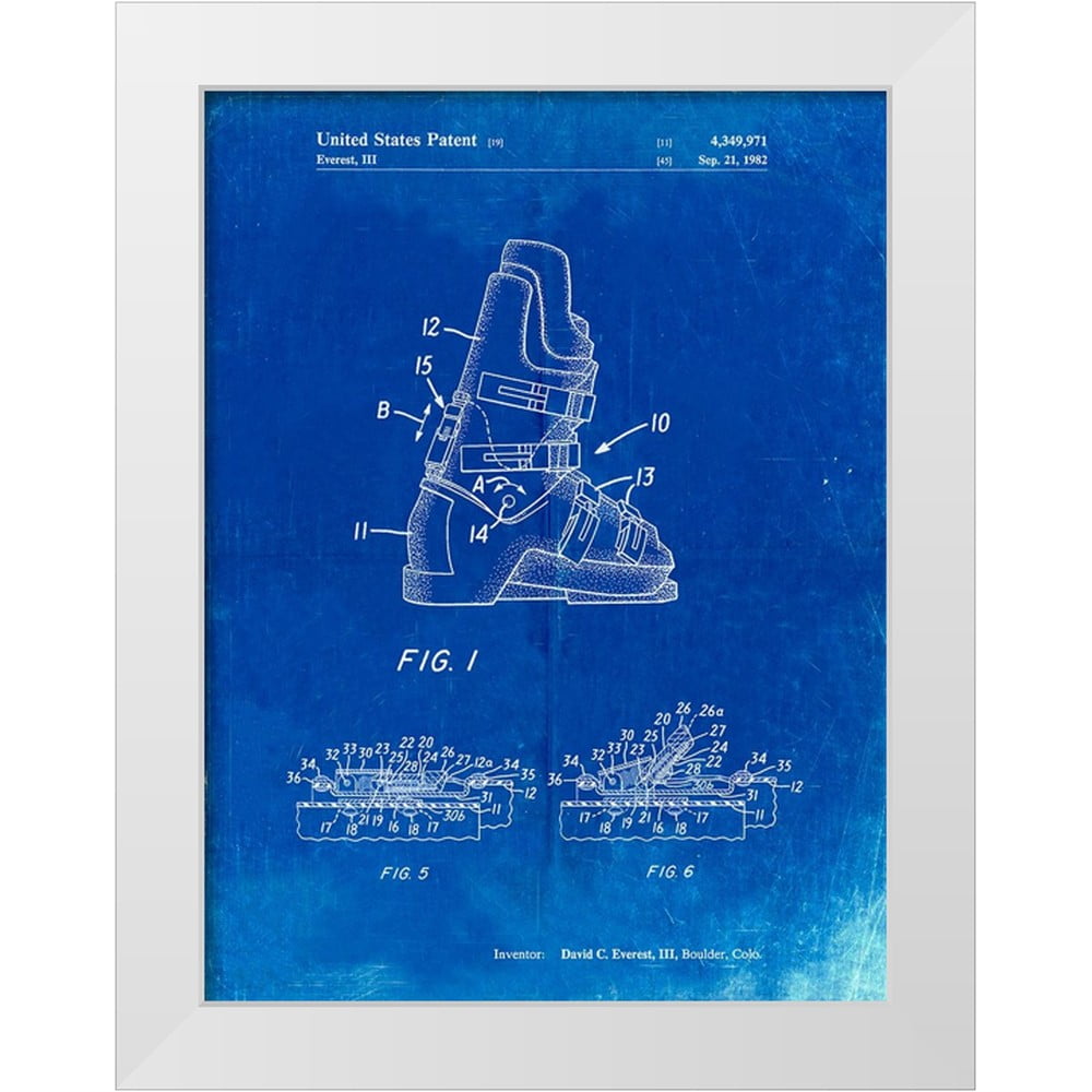 Borders, Cole 15x18 White Modern Wood Framed Museum Art Print Titled ...