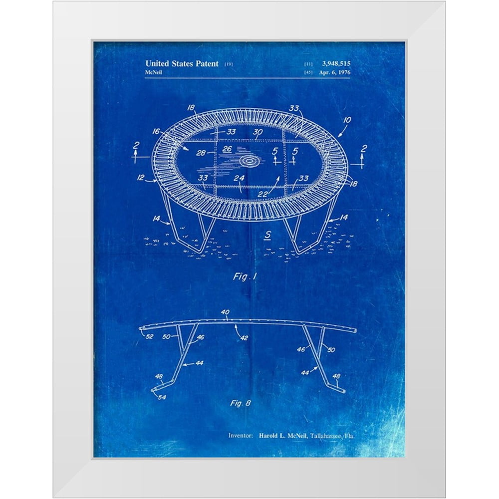 Borders, Cole 15x18 White Modern Wood Framed Museum Art Print Titled ...