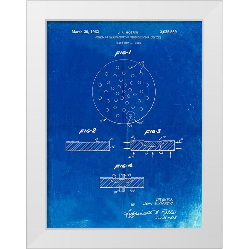 Borders, Cole 15x18 White Modern Wood Framed Museum Art Print Titled ...