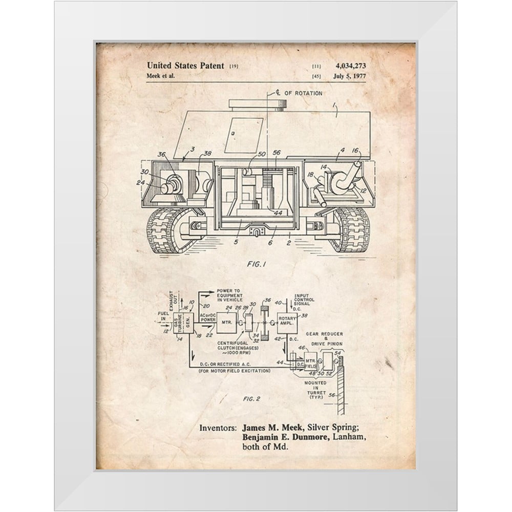 Borders, Cole 15x18 White Modern Wood Framed Museum Art Print Titled ...