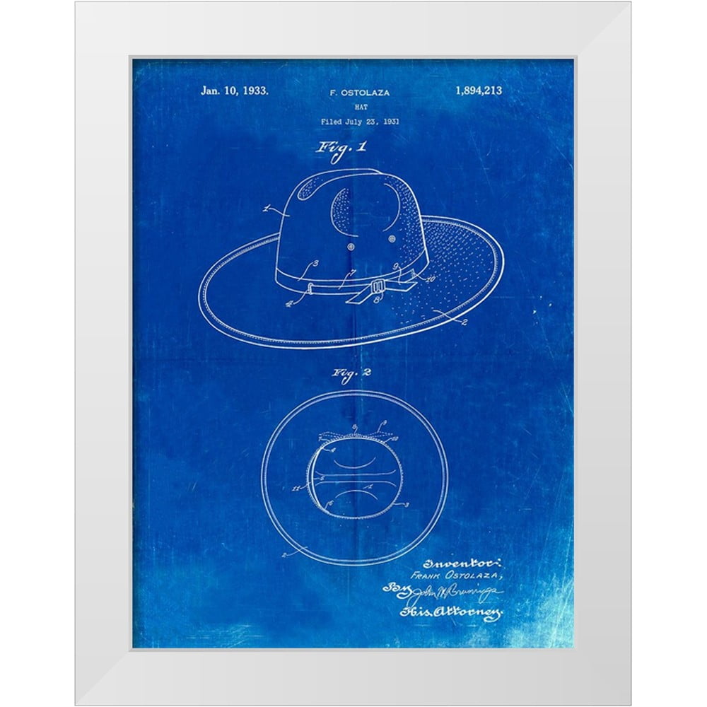 Borders, Cole 15x18 White Modern Wood Framed Museum Art Print Titled ...