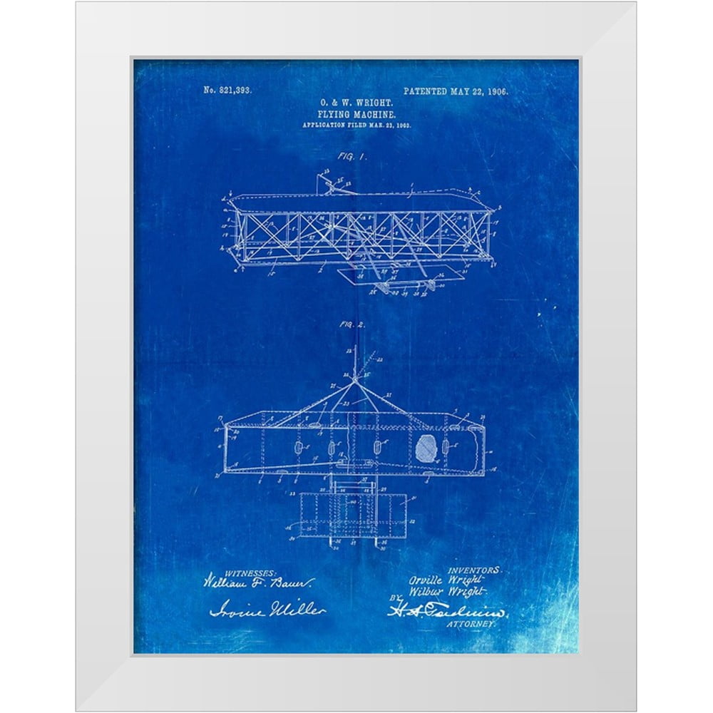 Borders, Cole 15x18 White Modern Wood Framed Museum Art Print Titled ...