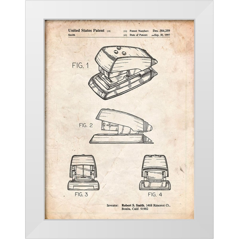 Borders, Cole 15x18 White Modern Wood Framed Museum Art Print Titled ...