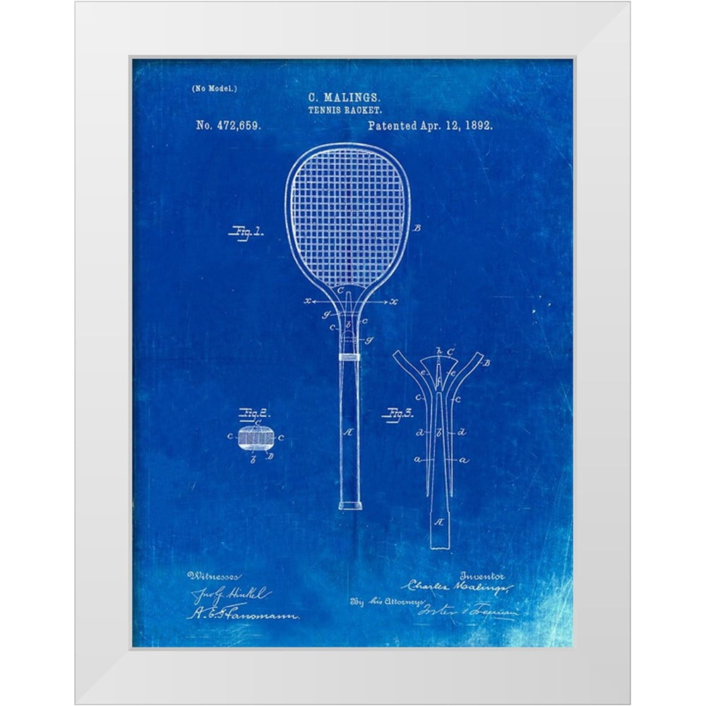 Borders, Cole 15x18 White Modern Wood Framed Museum Art Print Titled ...