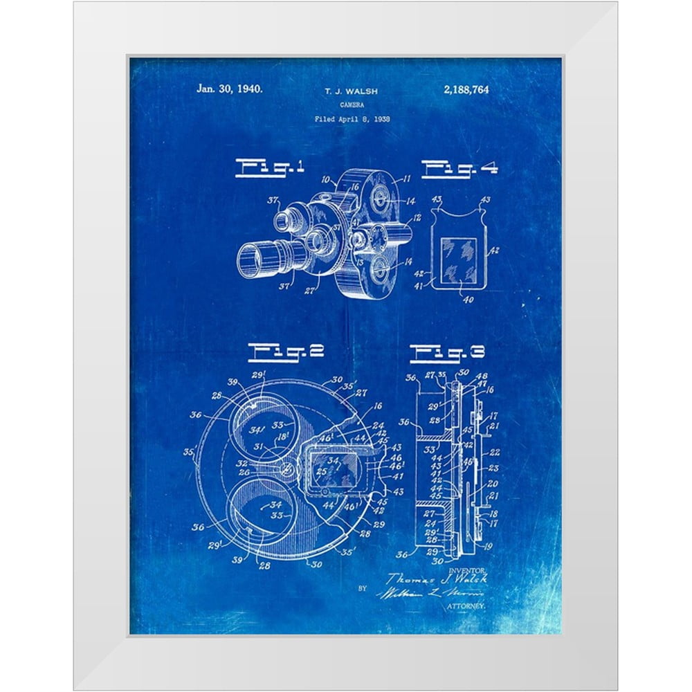 Borders, Cole 15x18 White Modern Wood Framed Museum Art Print Titled ...