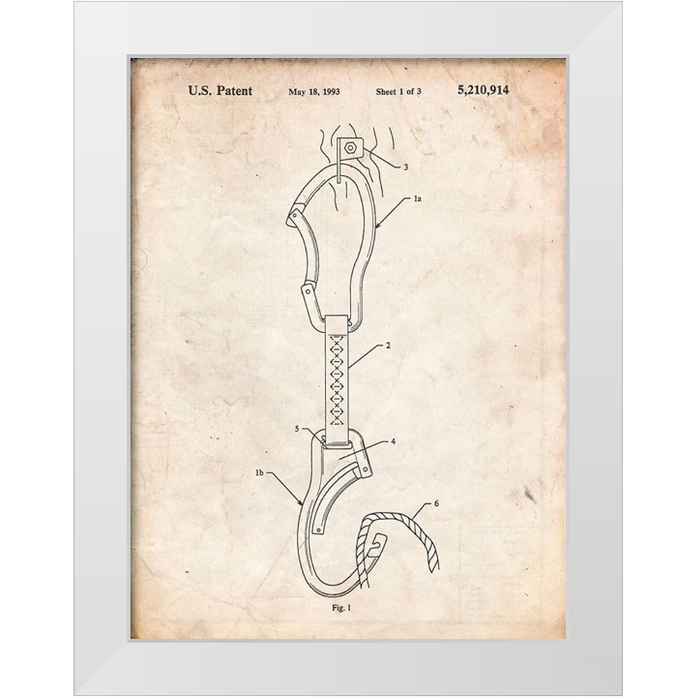 Borders, Cole 15x18 White Modern Wood Framed Museum Art Print Titled ...