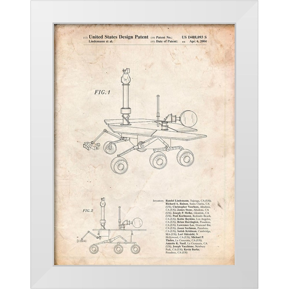 Borders, Cole 15x18 White Modern Wood Framed Museum Art Print Titled ...