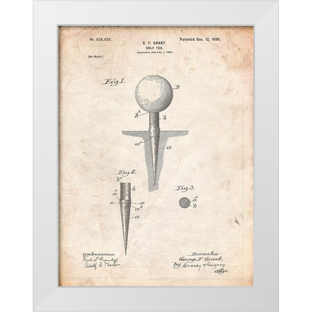 Borders, Cole 15x18 White Modern Wood Framed Museum Art Print Titled ...