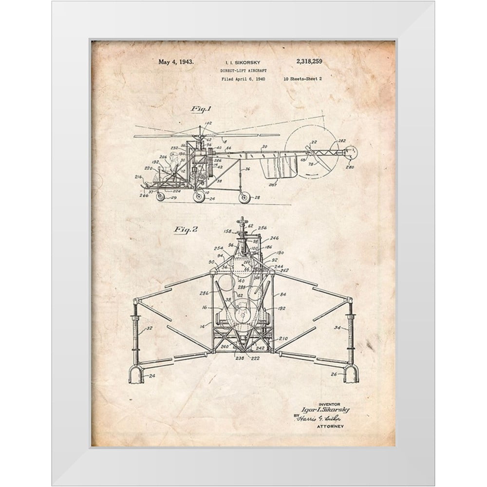 Borders, Cole 15x18 White Modern Wood Framed Museum Art Print Titled ...