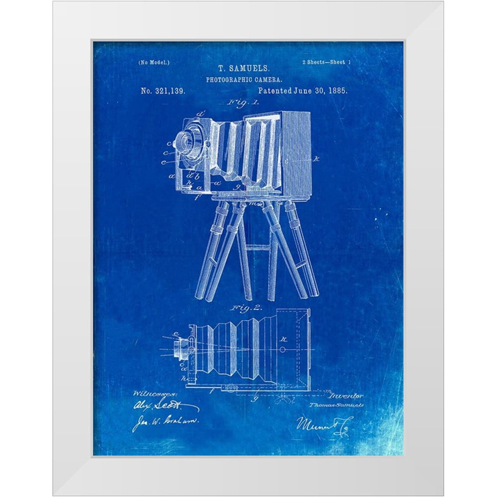Borders, Cole 15x18 White Modern Wood Framed Museum Art Print Titled ...