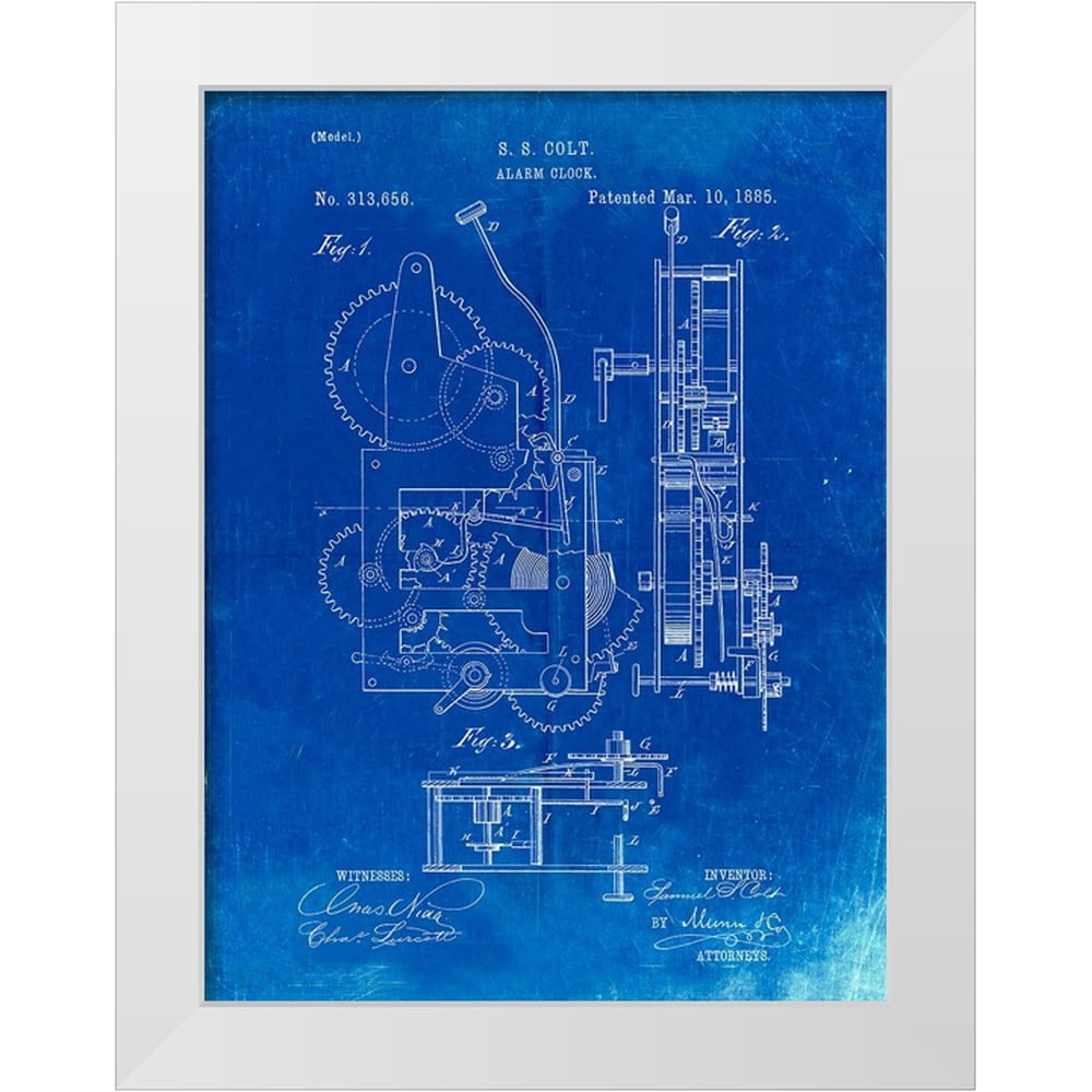 Borders, Cole 15x18 White Modern Wood Framed Museum Art Print Titled ...