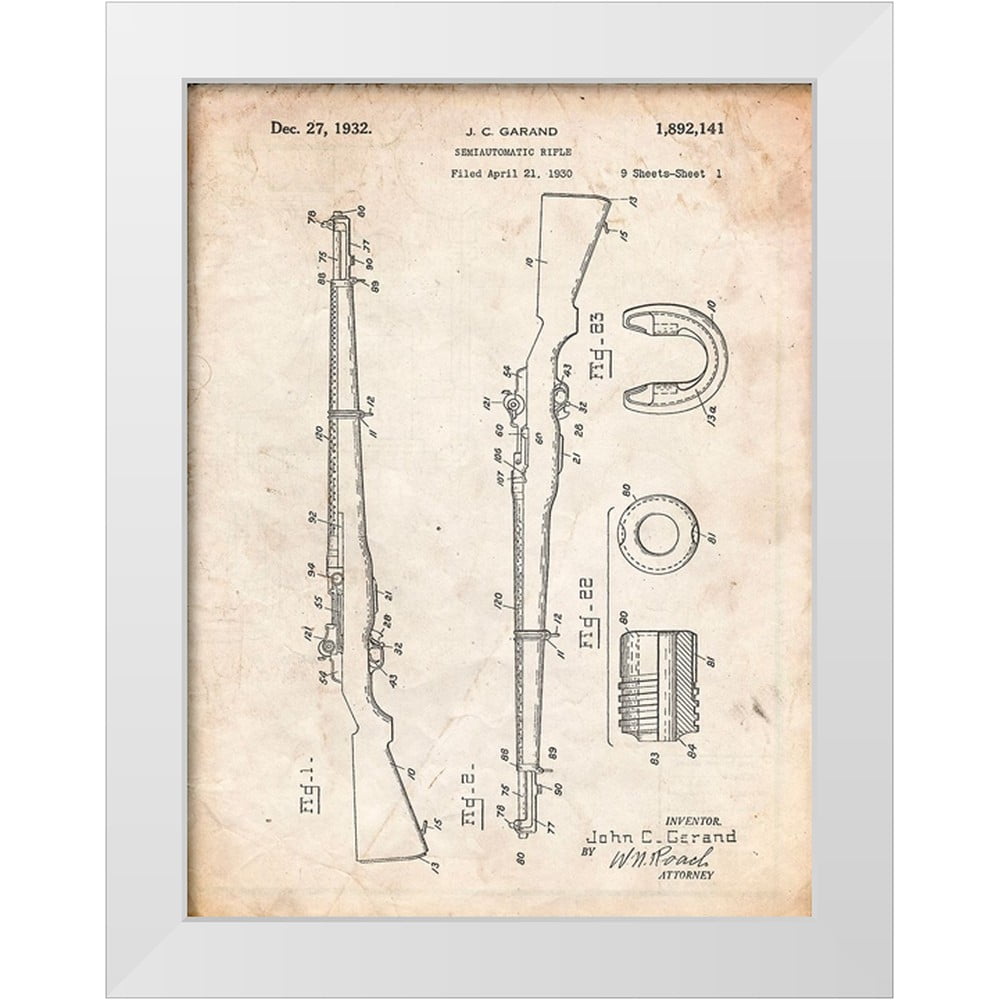 Borders, Cole 15x18 White Modern Wood Framed Museum Art Print Titled ...