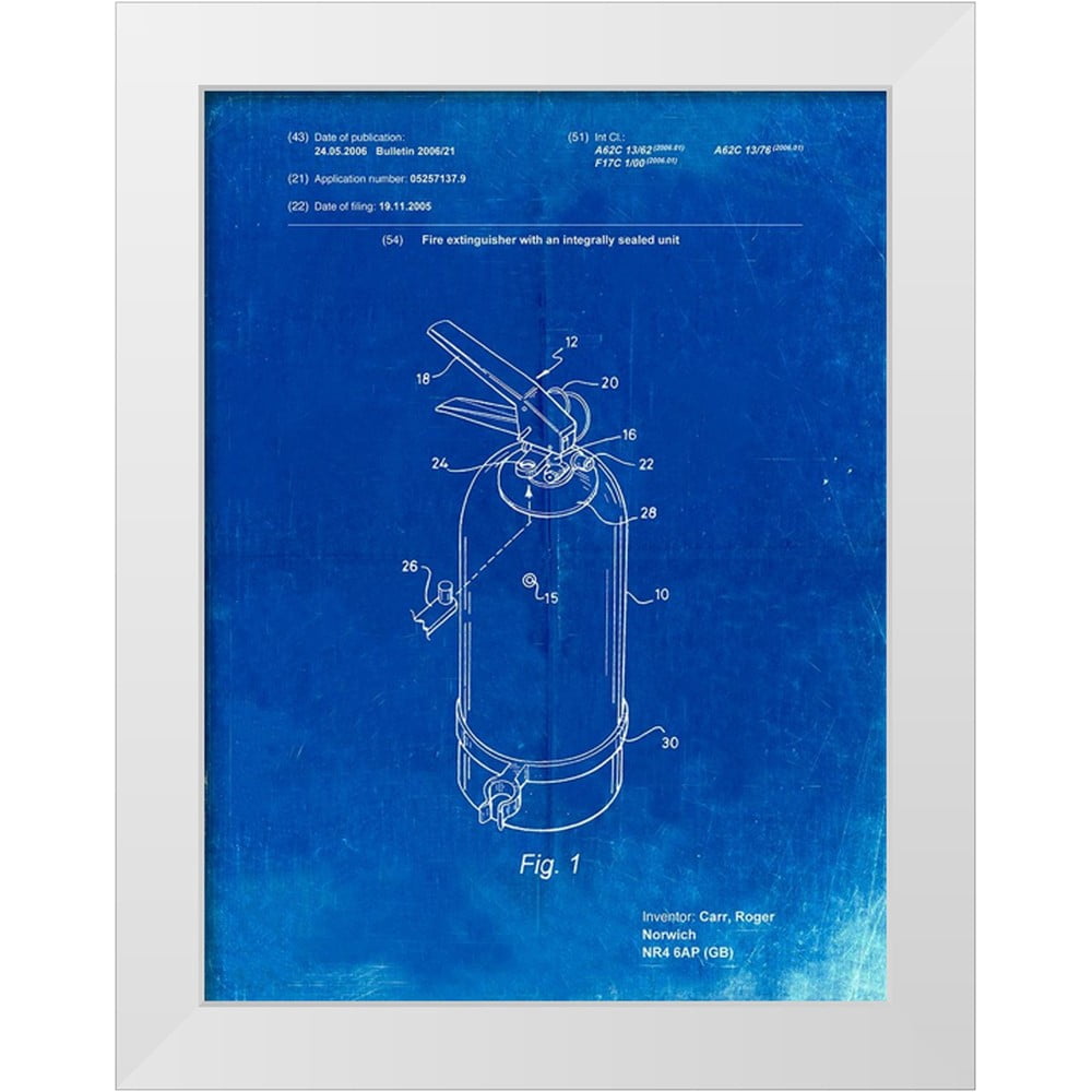 Borders, Cole 15x18 White Modern Wood Framed Museum Art Print Titled ...