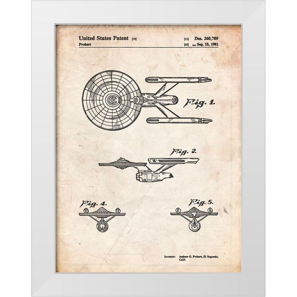 Borders, Cole 15x18 White Modern Wood Framed Museum Art Print Titled ...