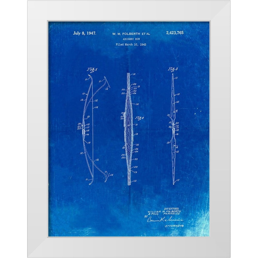 Borders, Cole 15x18 White Modern Wood Framed Museum Art Print Titled ...