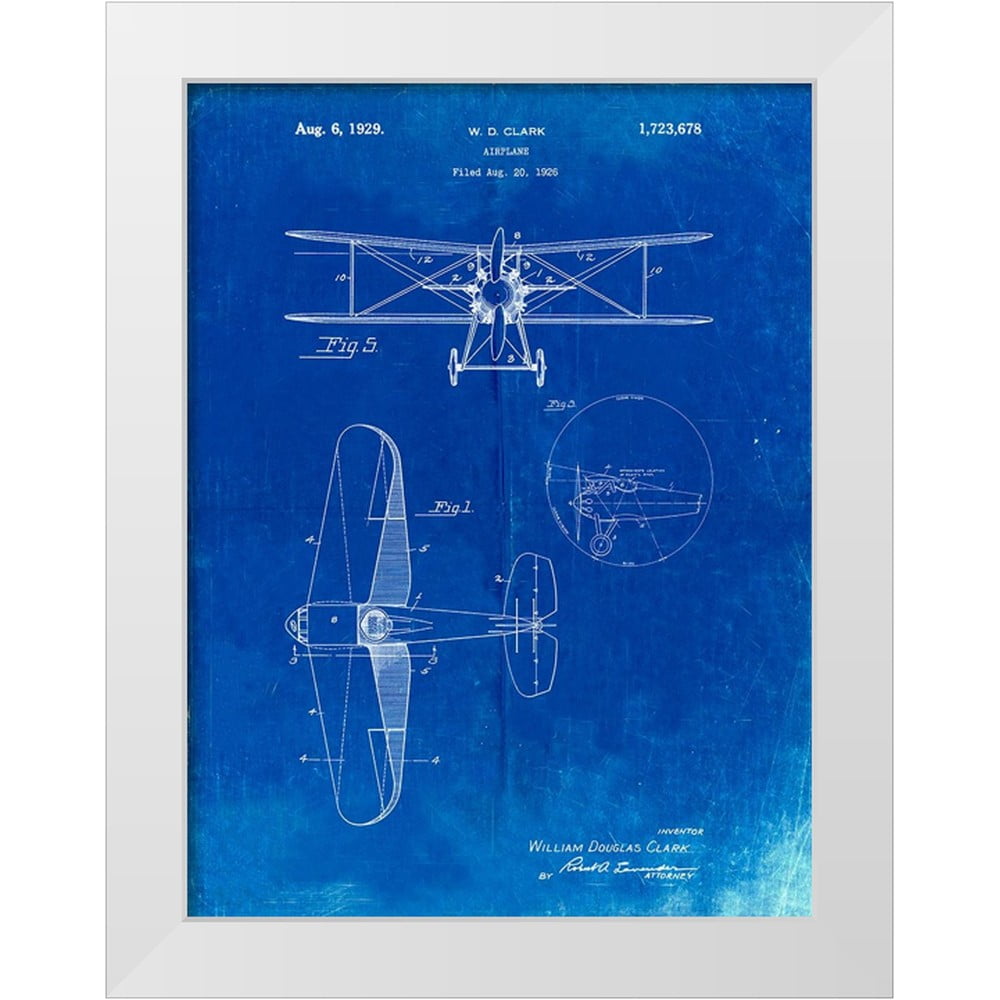 Borders, Cole 15x18 White Modern Wood Framed Museum Art Print Titled ...