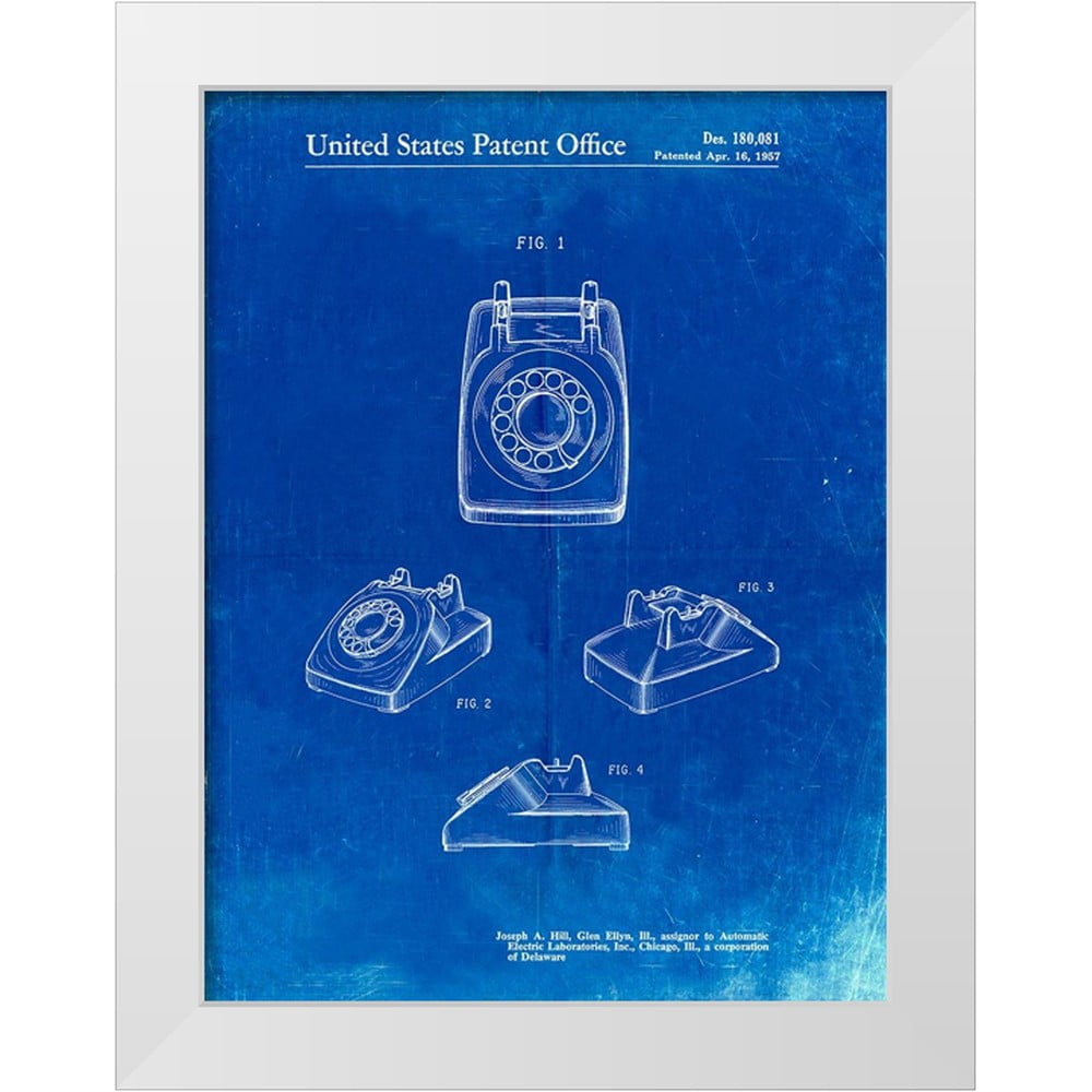 Borders, Cole 15x18 White Modern Wood Framed Museum Art Print Titled ...