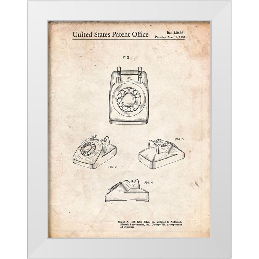 Borders, Cole 15x18 White Modern Wood Framed Museum Art Print Titled ...