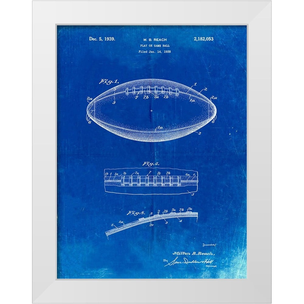 Borders, Cole 15x18 White Modern Wood Framed Museum Art Print Titled ...