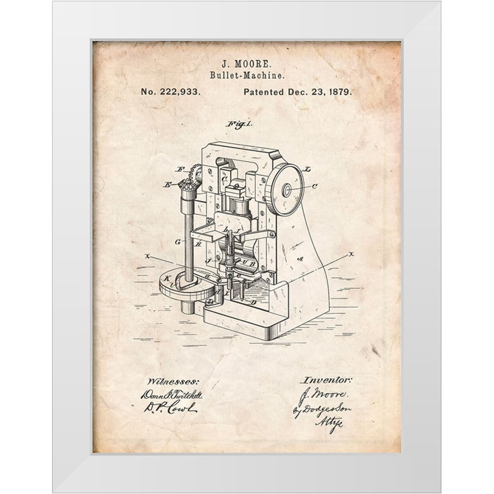 Borders, Cole 15x18 White Modern Wood Framed Museum Art Print Titled ...