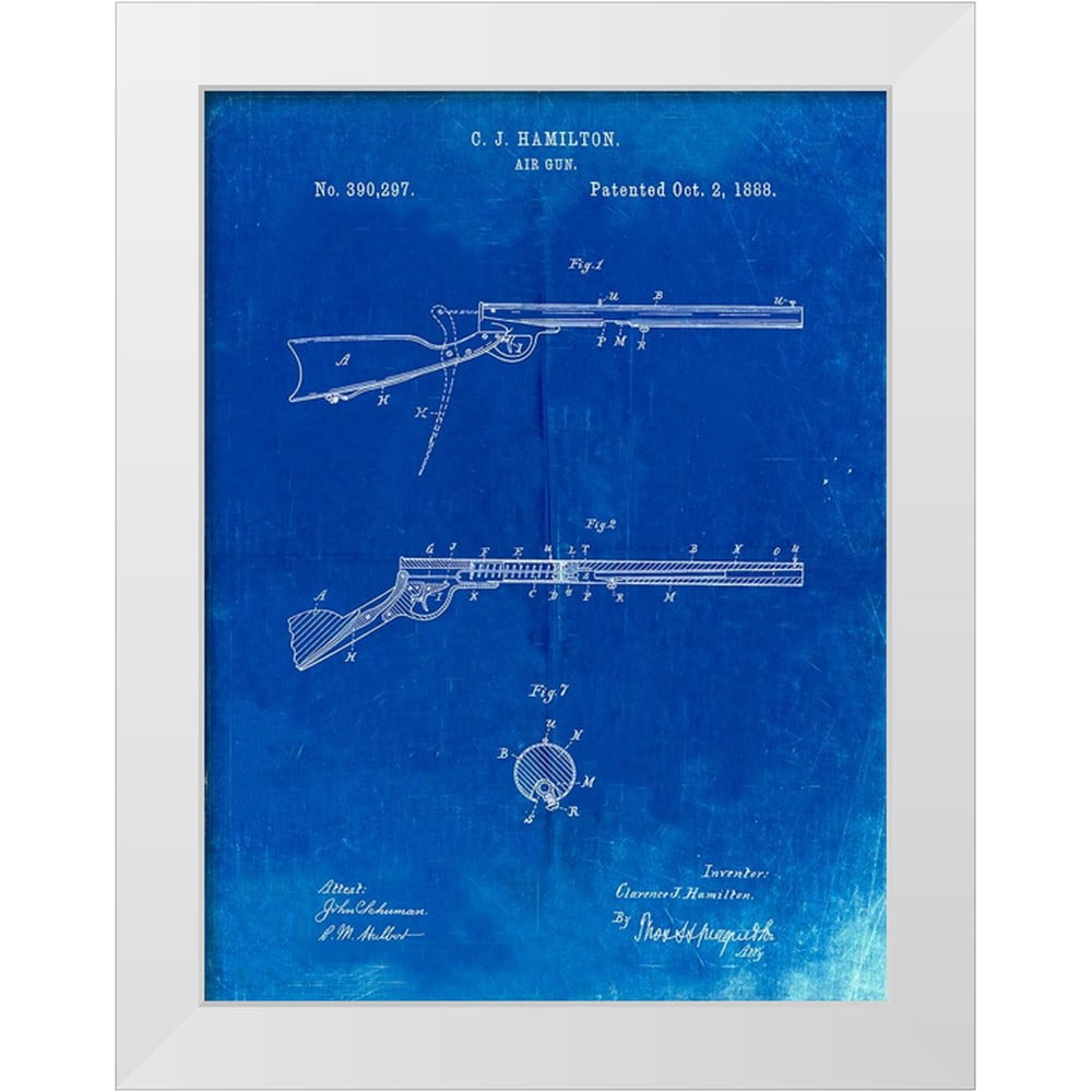 Borders, Cole 15x18 White Modern Wood Framed Museum Art Print Titled ...