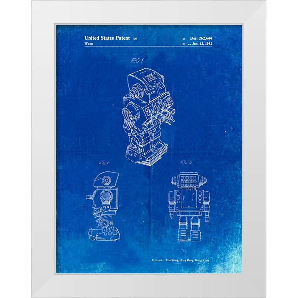 Borders, Cole 15x18 White Modern Wood Framed Museum Art Print Titled ...