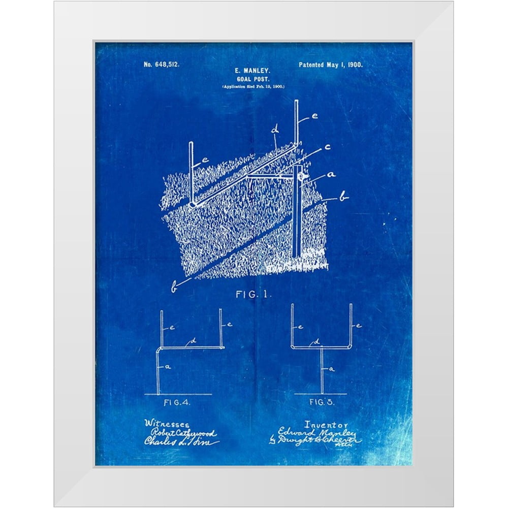 Borders, Cole 15x18 White Modern Wood Framed Museum Art Print Titled ...