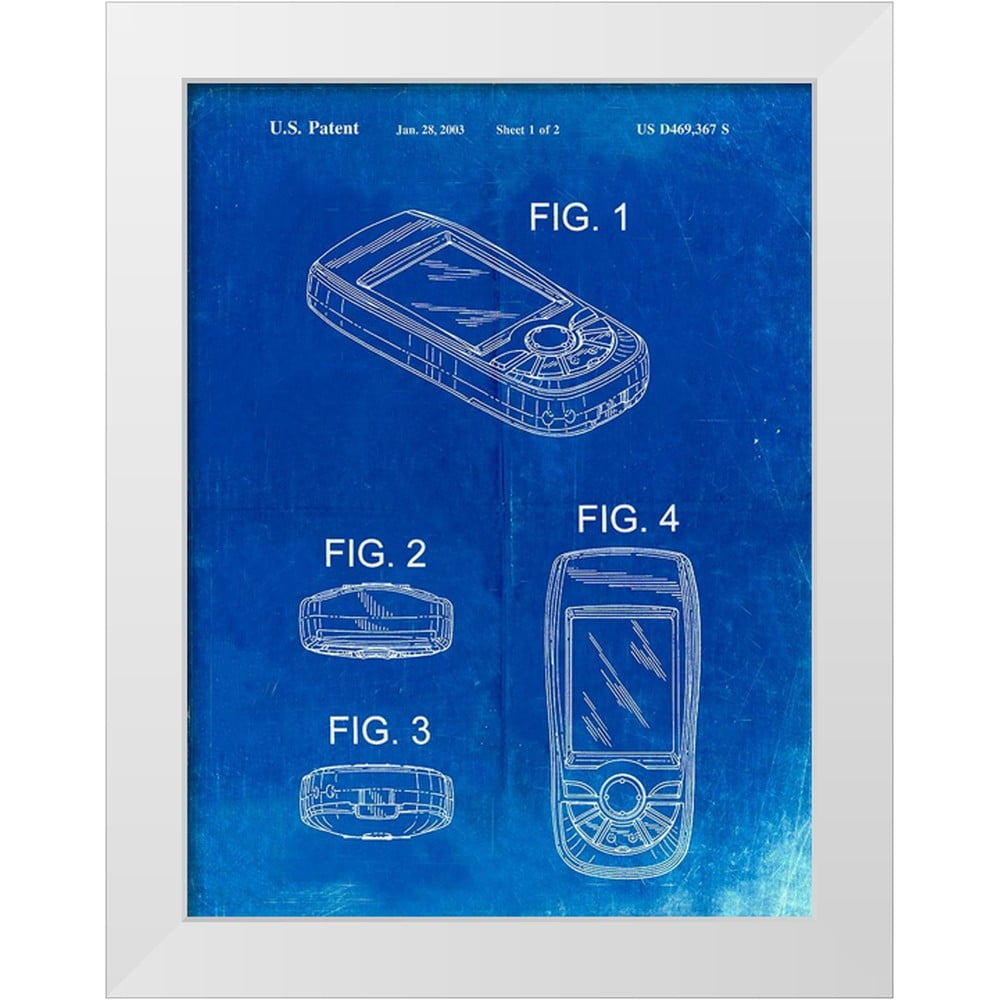 Borders, Cole 15x18 White Modern Wood Framed Museum Art Print Titled ...