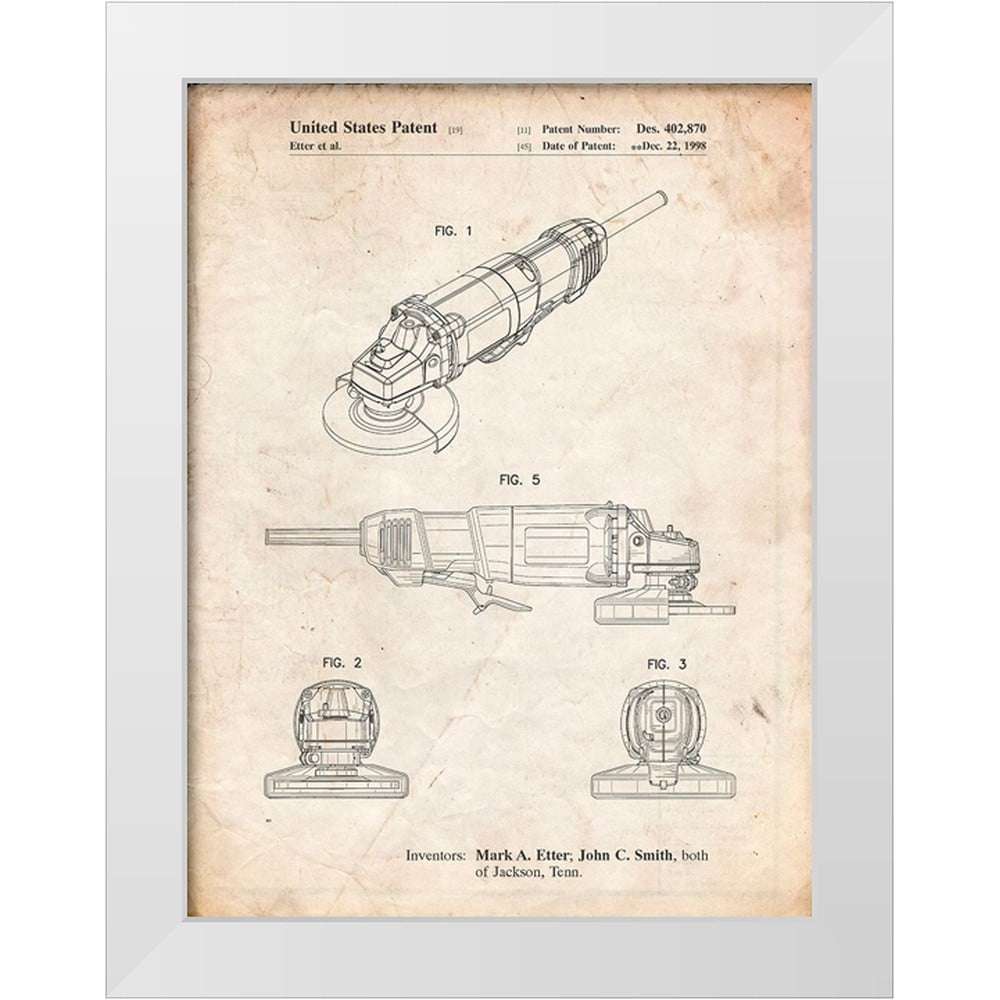 Borders, Cole 15x18 White Modern Wood Framed Museum Art Print Titled ...