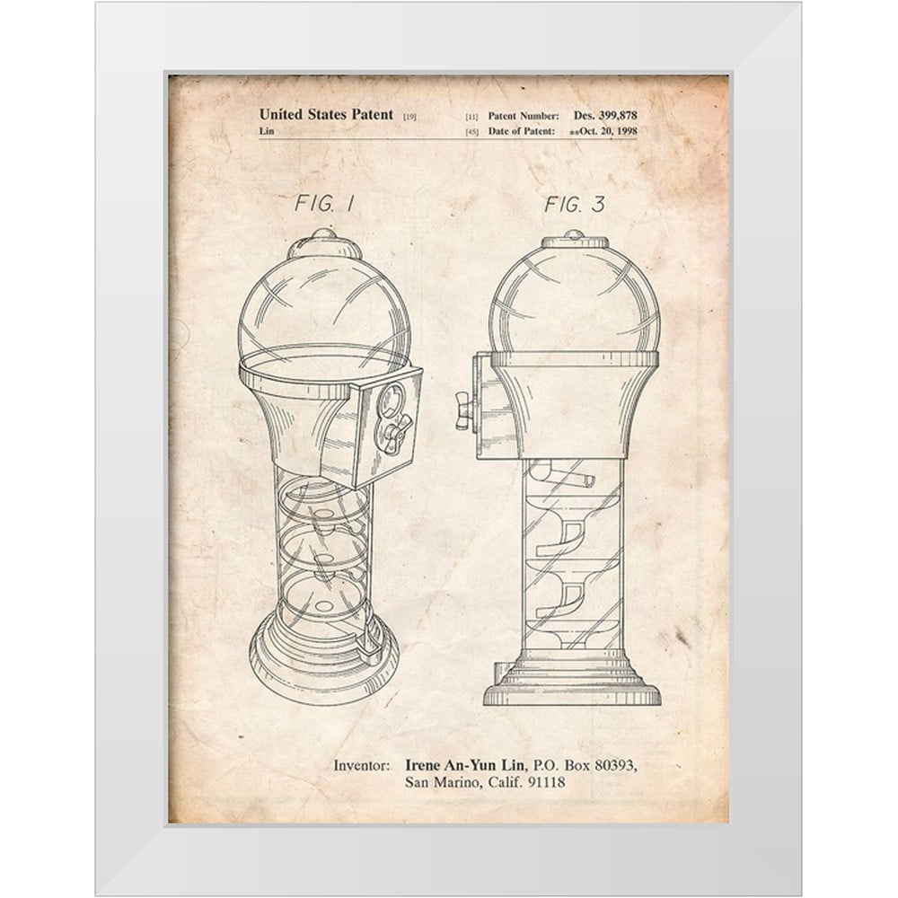 Borders, Cole 15x18 White Modern Wood Framed Museum Art Print Titled ...
