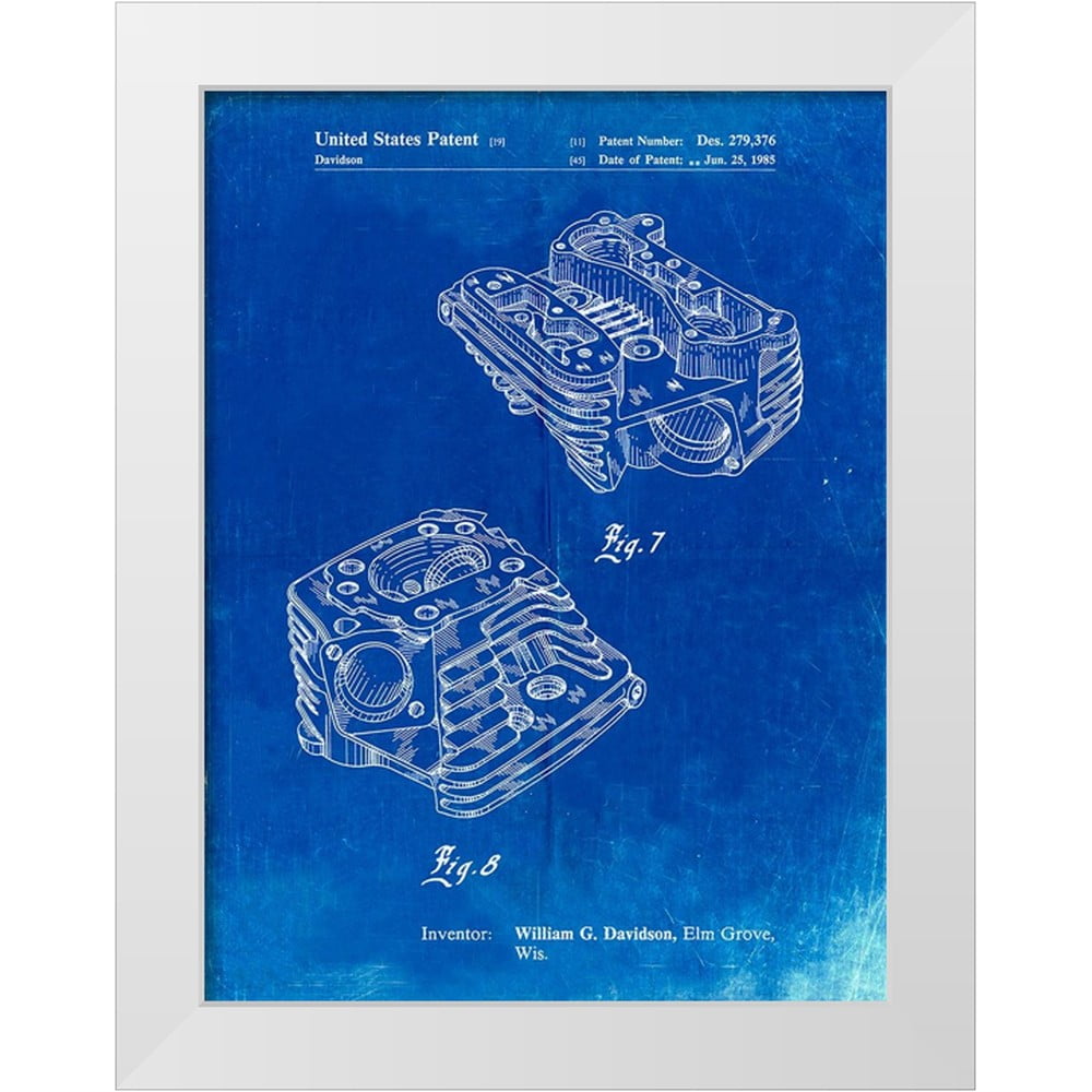 Borders, Cole 15x18 White Modern Wood Framed Museum Art Print Titled ...