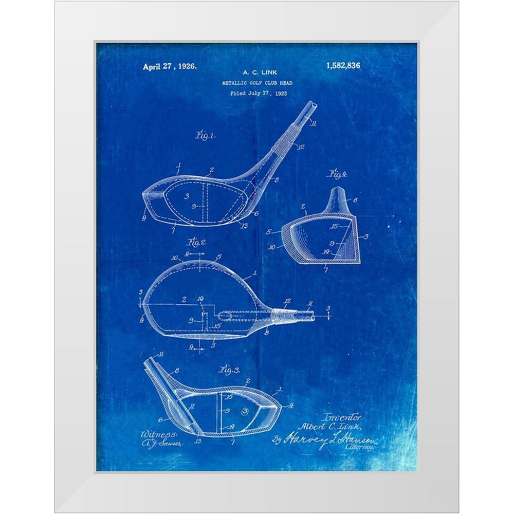 Borders, Cole 15x18 White Modern Wood Framed Museum Art Print Titled ...