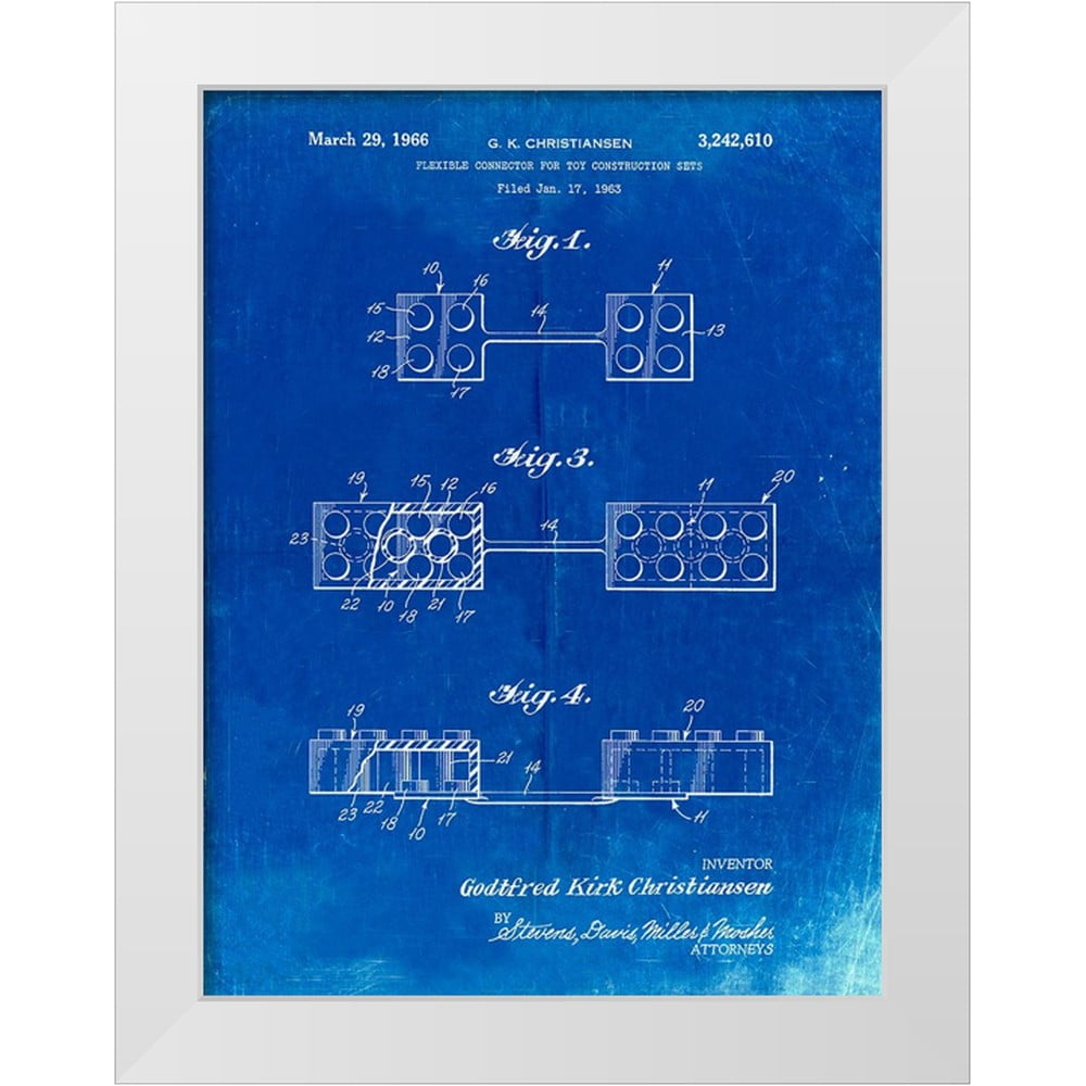 Borders, Cole 15x18 White Modern Wood Framed Museum Art Print Titled ...