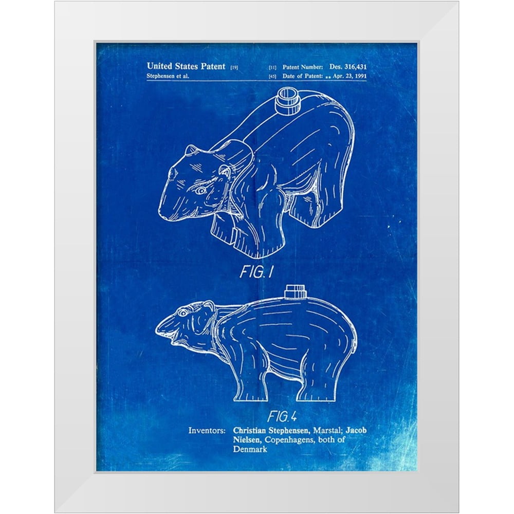 Borders, Cole 15x18 White Modern Wood Framed Museum Art Print Titled ...