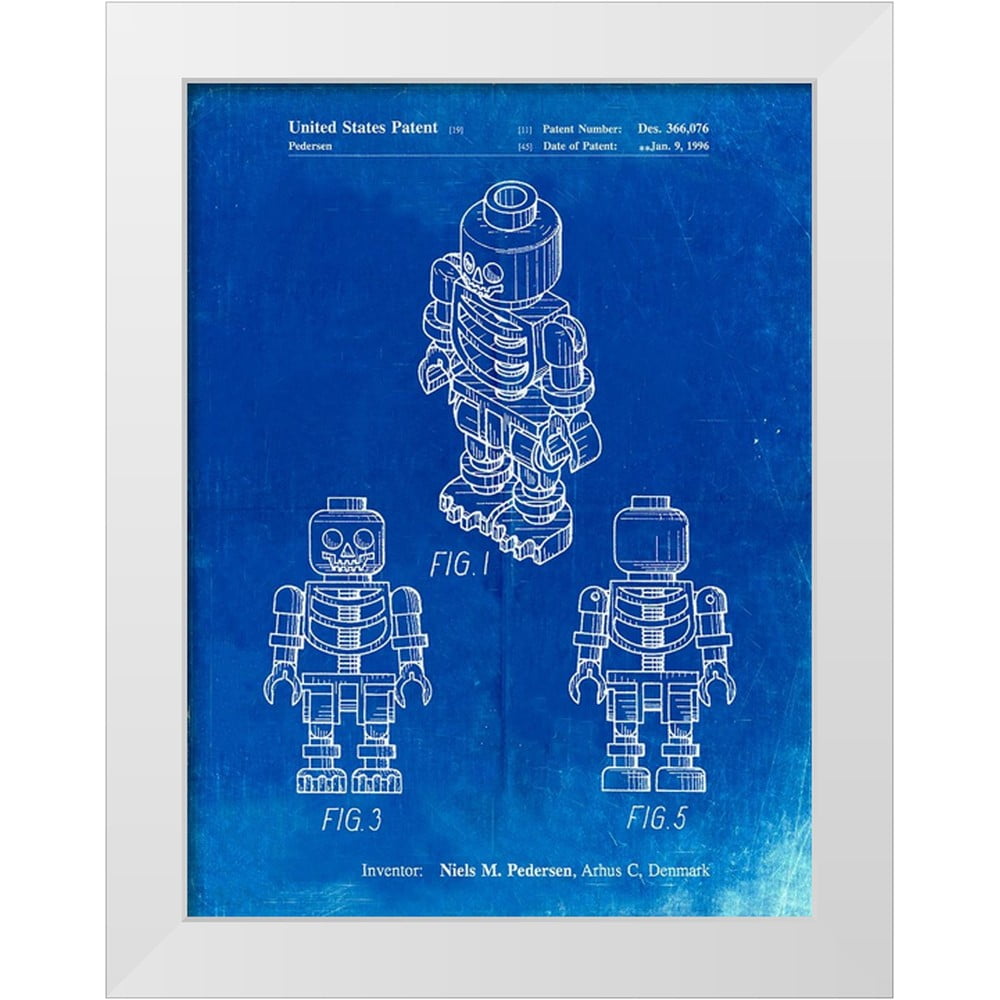 Borders, Cole 15x18 White Modern Wood Framed Museum Art Print Titled ...