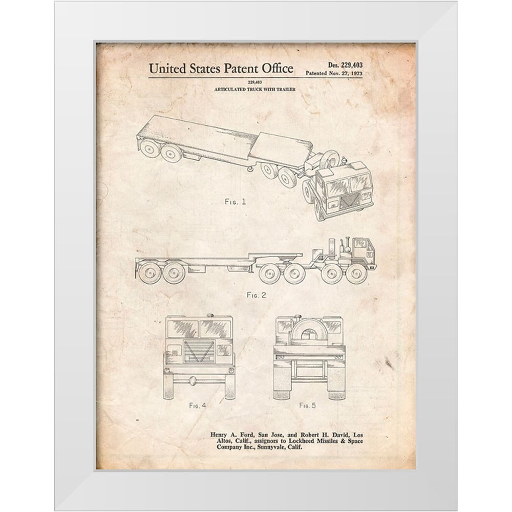 Borders, Cole 15x18 White Modern Wood Framed Museum Art Print Titled ...