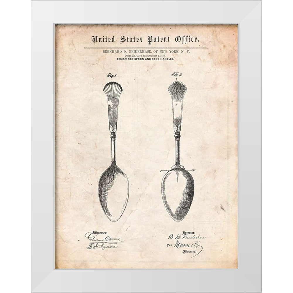 Borders, Cole 15x18 White Modern Wood Framed Museum Art Print Titled ...