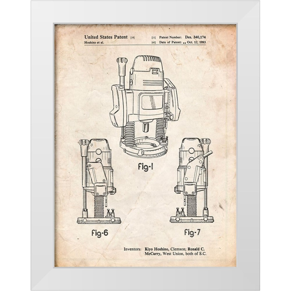 Borders, Cole 15x18 White Modern Wood Framed Museum Art Print Titled ...