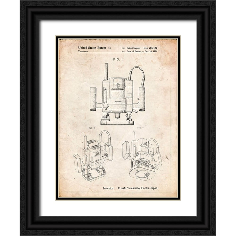 Borders, Cole 19x24 Black Ornate Wood Framed with Double Matting Museum ...