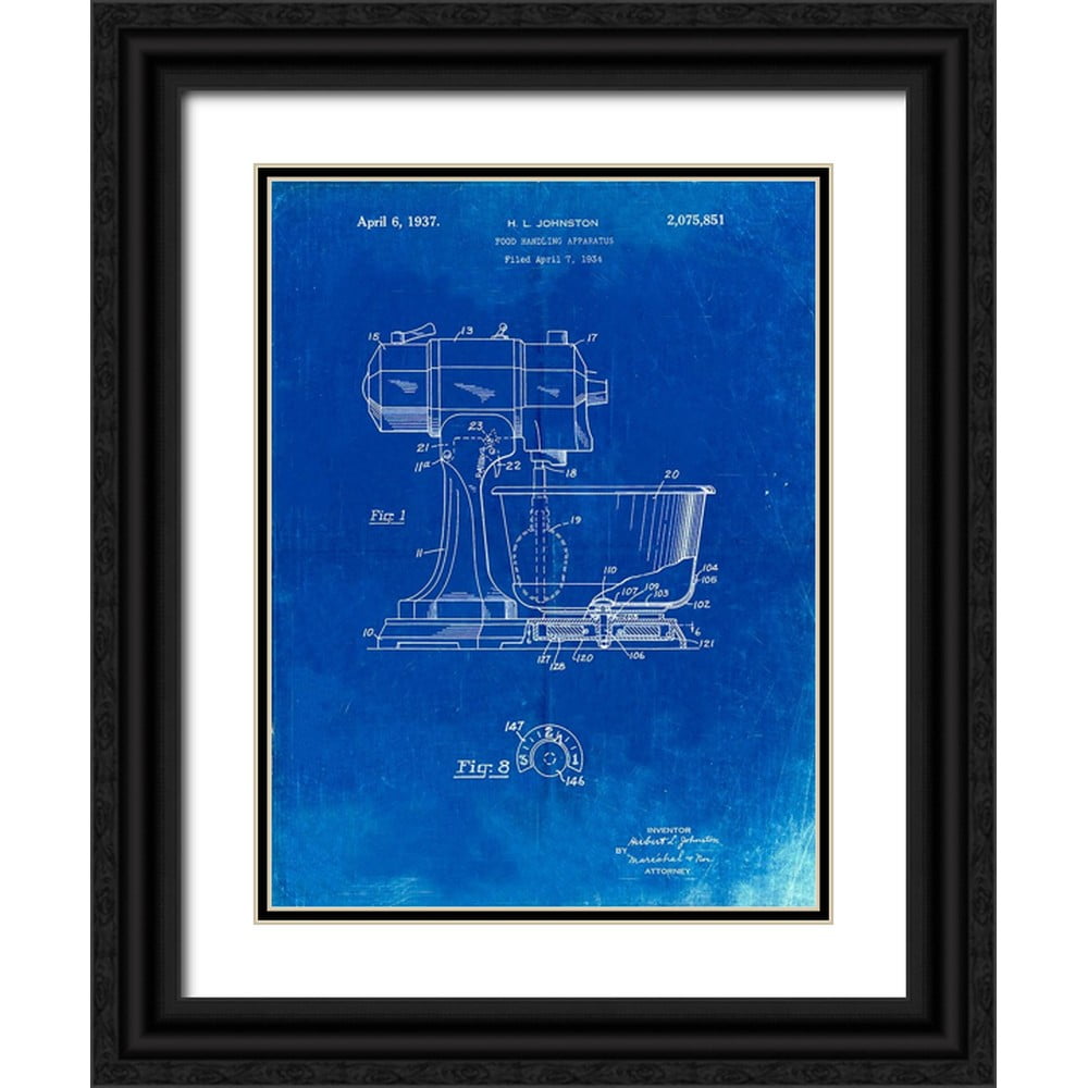 Borders, Cole 19x24 Black Ornate Wood Framed with Double Matting Museum ...