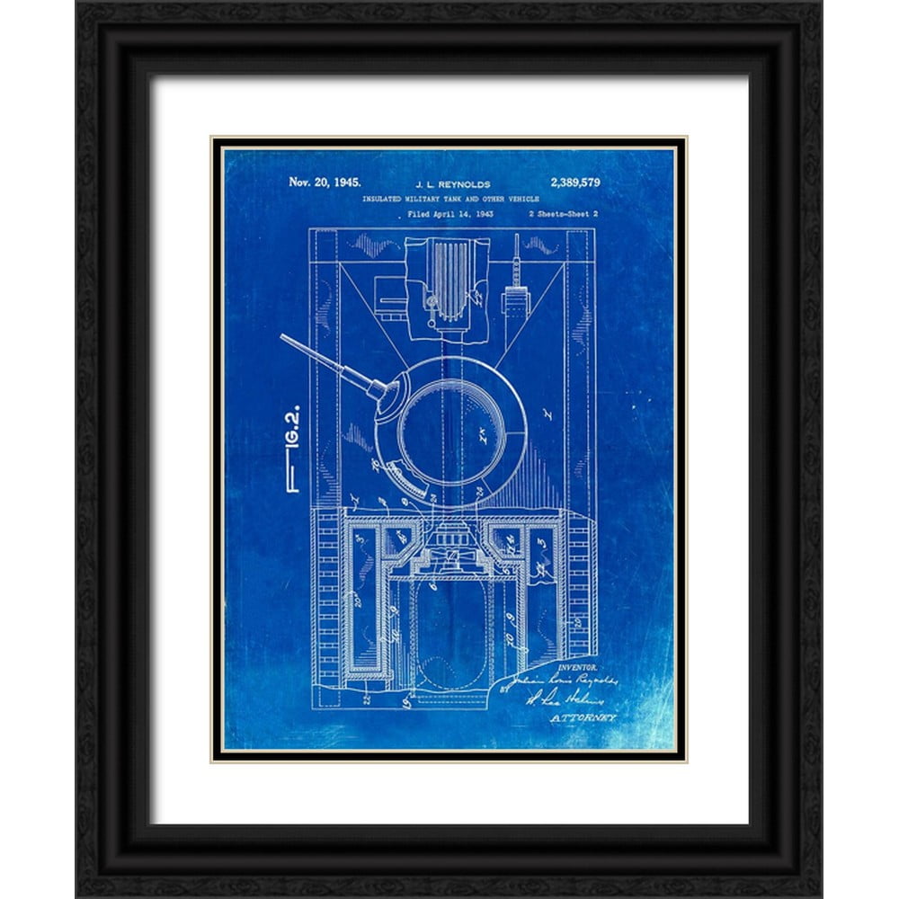 Borders, Cole 19x24 Black Ornate Wood Framed with Double Matting Museum ...