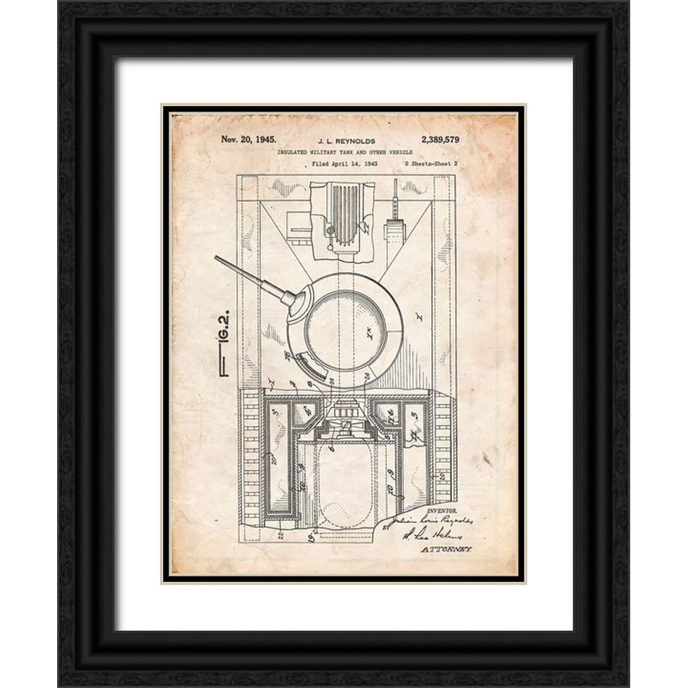 Borders, Cole 19x24 Black Ornate Wood Framed with Double Matting Museum Art Print Titled - PP365 ...