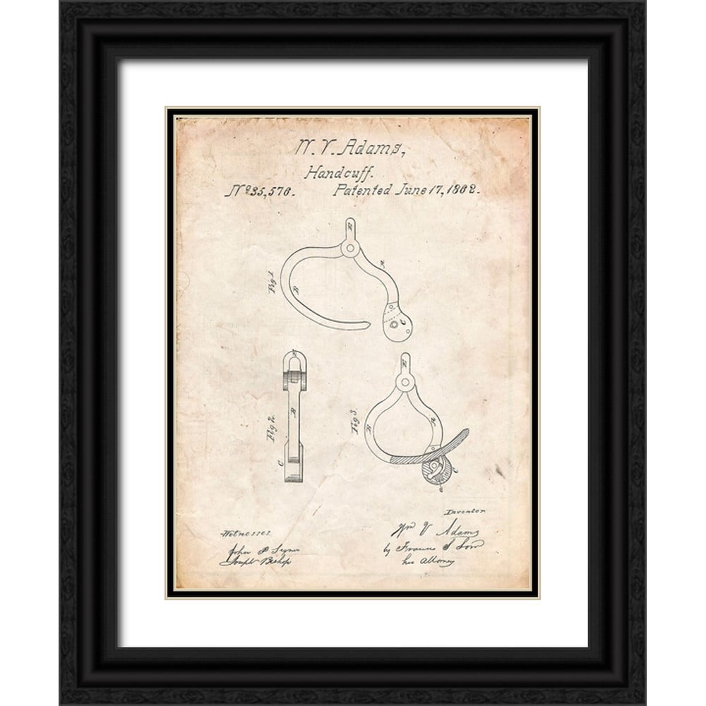 Borders, Cole 19x24 Black Ornate Wood Framed with Double Matting Museum ...
