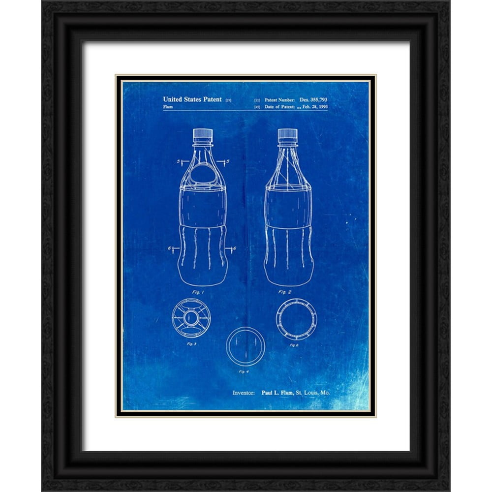 Borders, Cole 19x24 Black Ornate Wood Framed with Double Matting Museum ...